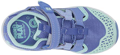Stride Rite Baby-Girl's Made2play Nesta -Boy's Machine Washable Sandal Athletic Sneaker, Blue, 5 W US Toddler