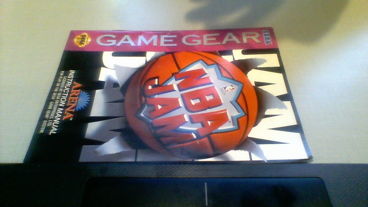 Arena Nba Jam Sega Game Gear Instruction Manual---licensed By Sega Enterprises, Ltd. For Play on the Sega Game Gear System