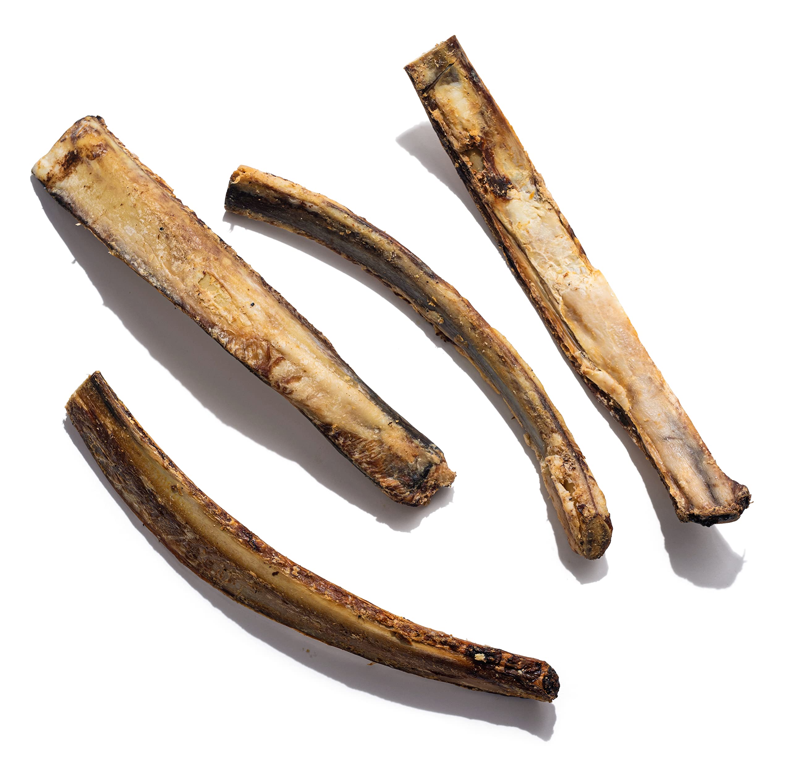 Jack&Pup Rib Bones for Dogs | All Natural Large Dog Bones| Single Ingredient Dog Chew Bones for Medium Dogs (12 inch (6 Pack))