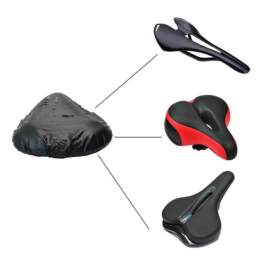 5pcs Bicycle Saddle Rain Cover, Waterproof Bike Seat Rain Cover