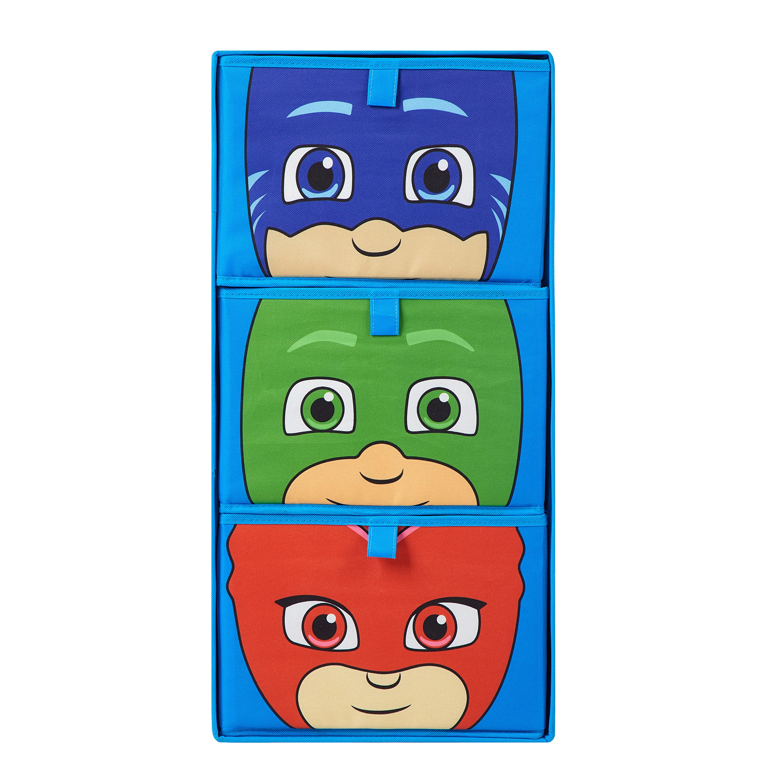 Idea Nuova PJ Mask 3 Drawer Soft Storage Unit with Poly Canvas Frame
