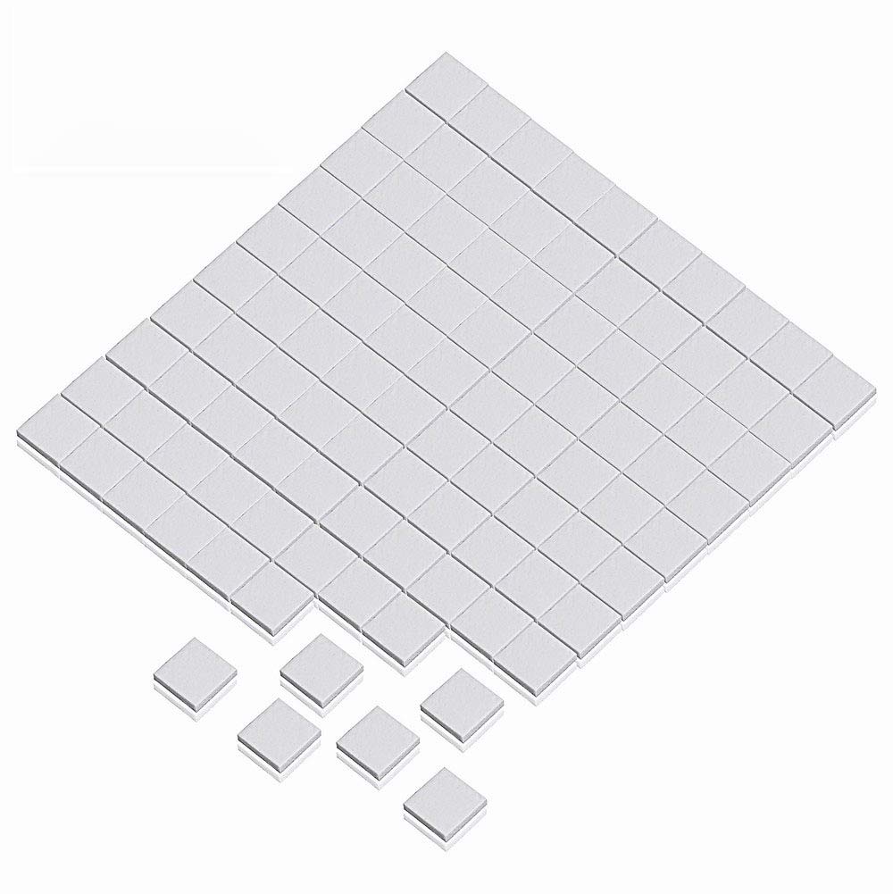 Wathai Off-White 100pcs 10x10x1mm Thermal pad For GPU CPU PS3 PS2 Heatsink Cooling Silicone Pad