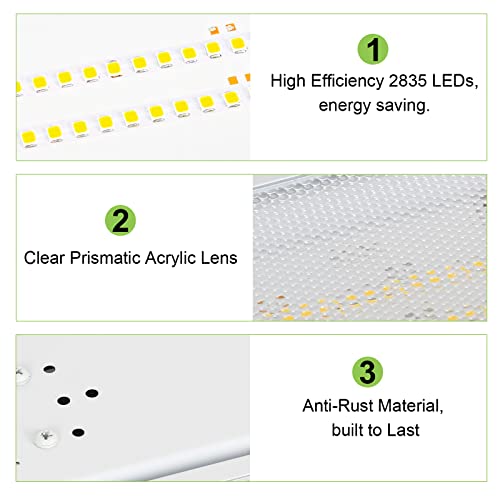 hykolity 2 Pack LED Linear High Bay Shop Light, 1.5FT 210W LED Shop Light Fixture, 27300lm 130LM/W, 100-277V, 0-10V Dim, 5000K Warehouse Lighting, ETL Approved, 5 Years Warranty