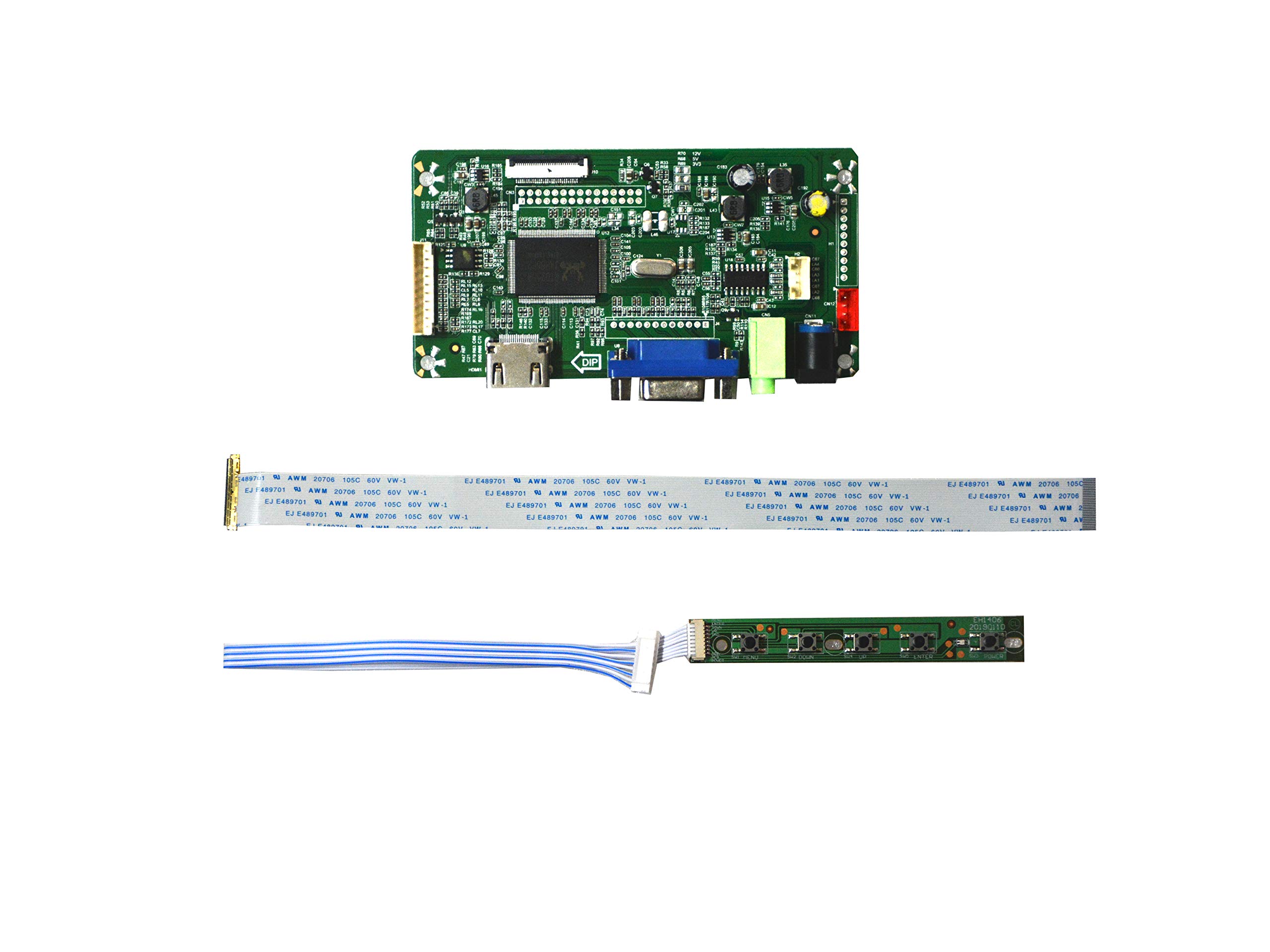 NJYTouch VGA HDMI eDP LCD Controller Board for 14inch B140XTN02.B 1366X768 40Pin Screen