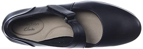 Clarks womens Emslie Lulin footwear, Black, 10 Wide US