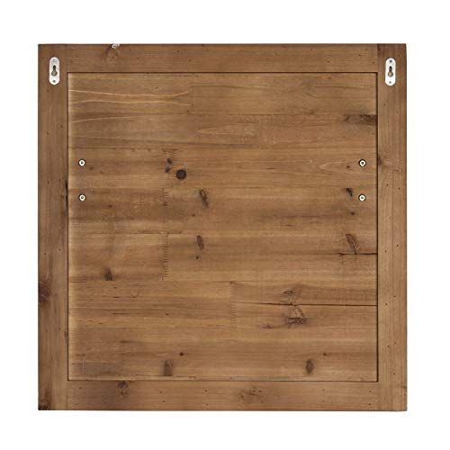 Kate and Laurel Jeran Farmhouse Distressed Shiplap Wood Wall Shelf with 3 Hooks, White