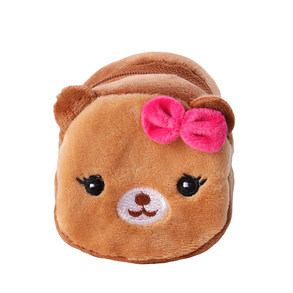 Cute Plush Panda Animal Small Coin Purse Zipper Money Wallet Kids Birthday Ladybug