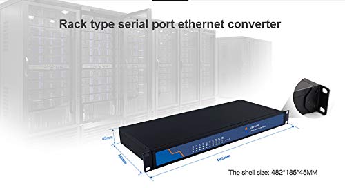 USR-N668 8 Ports Serial Ports Device RS232/RS485/RS422 Serial to Ethernet Converters Module Support TCP Server/UDP Client