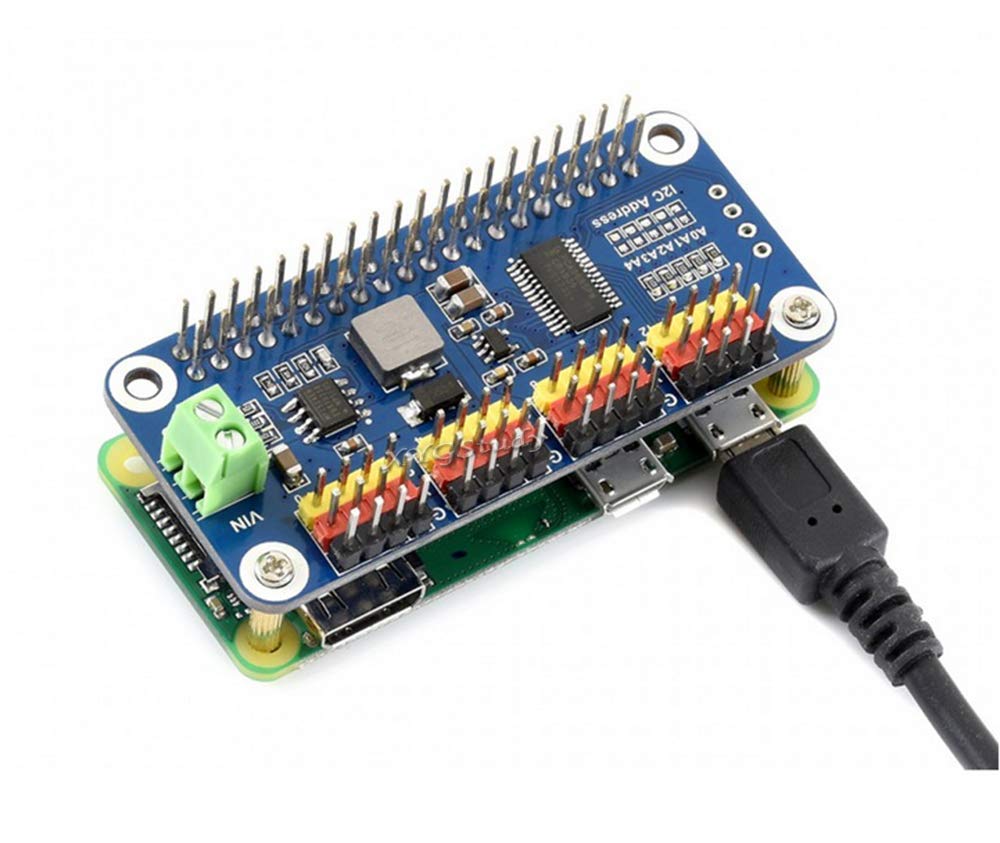 Servo Driver HAT 16-Channel 12-bit I2C Interface PWM Outputs for Jetson Nano Raspberry Pi Zero/Zero W/Zero WH/2B/3B/3B+/4B Supports SG90 MG90S MG996R etc @XYGStudy