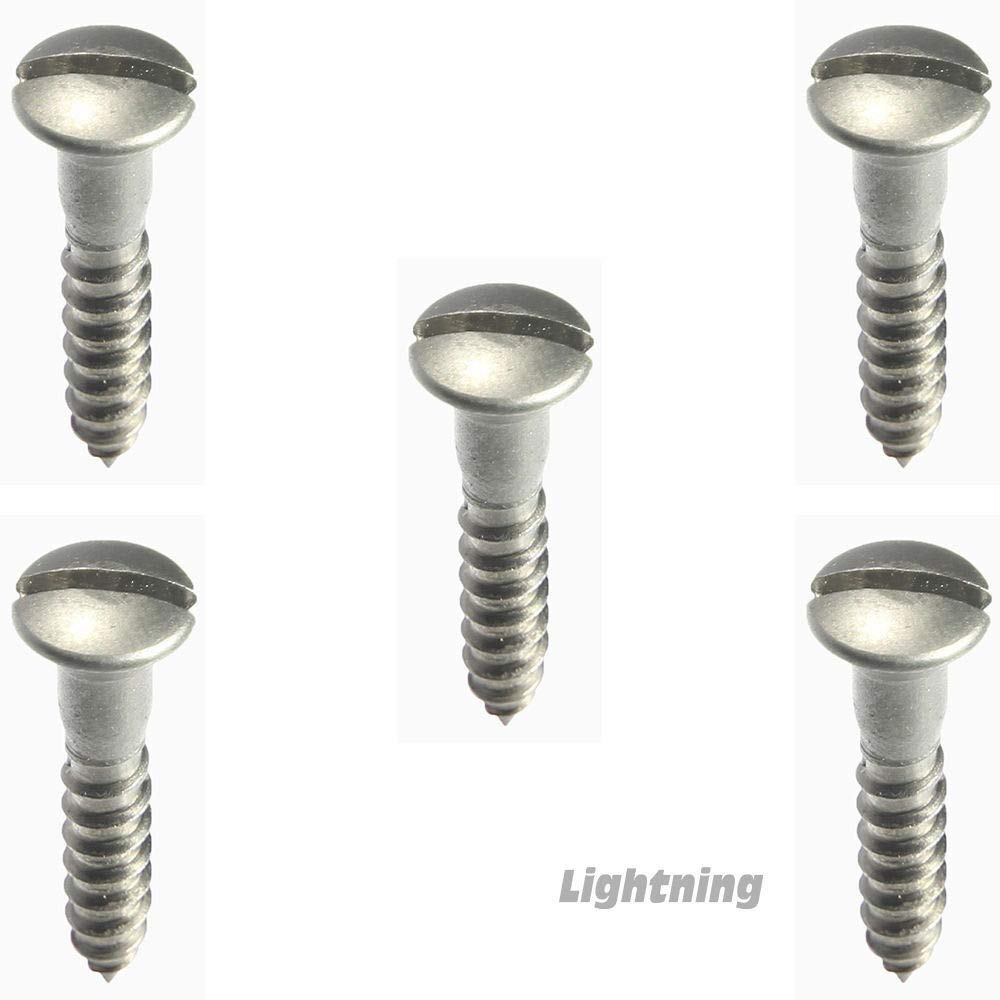 Oval Head Wood Screws Slotted Stainless Steel Quantity 100#6 x 1/2"