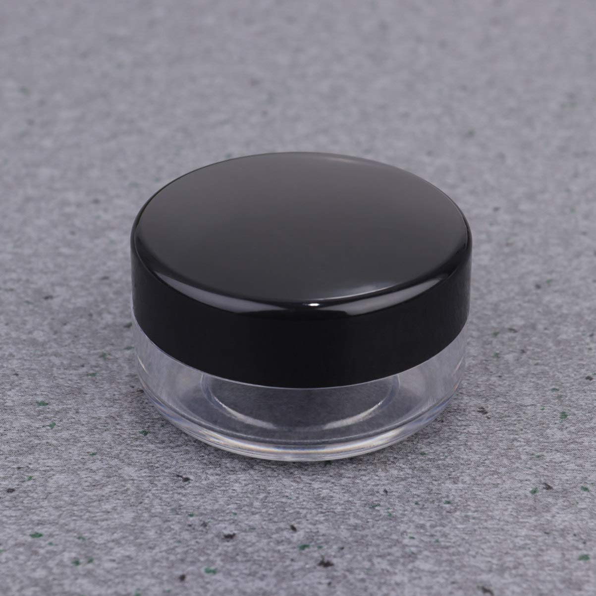 75pcs Lotion G for Mini Jar Lip Jars Cream Bottle Storageblack s Makeup Cosmetics Can Case Container Body Round Empty Sample Travel Ingredients Containers