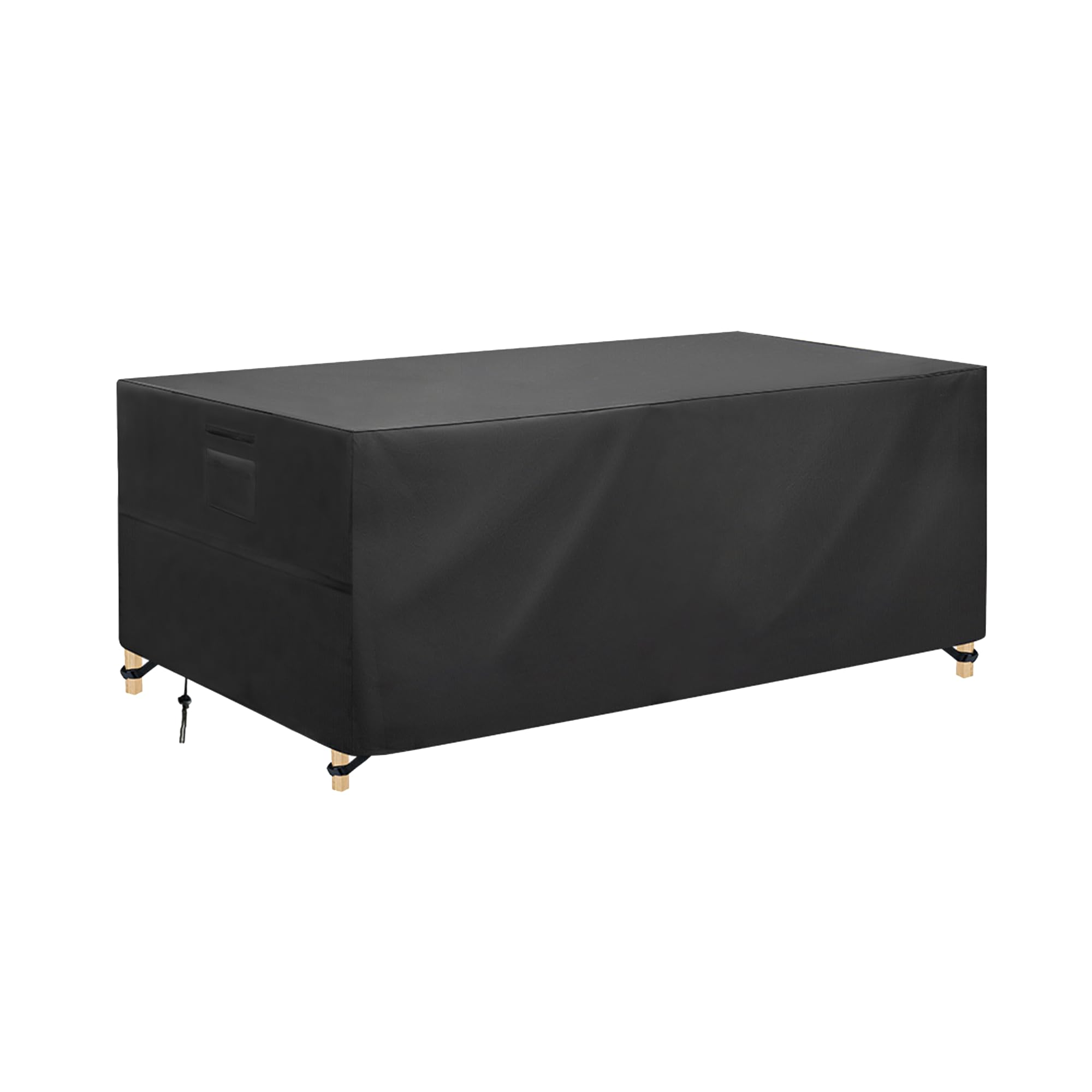 LINLINJYA 600D Outdoor Patio Furniture Cover, Waterproof Furniture Covers, Rectangular Patio Heavy Duty Table Covers, Wind and UV Protection, Universal Furniture Covers Size 70L x 47W x 29H inch