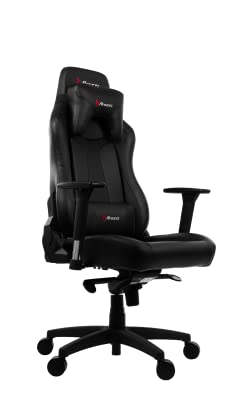 Arozzi - Vernazza Premium PU Leather Ergonomic Gaming/Office Chair with High Backrest, Recliner, Swivel, Tilt, Rocker, Adjustable Height & Adjustable Lumbar & Neck Support - Black - Red Accents