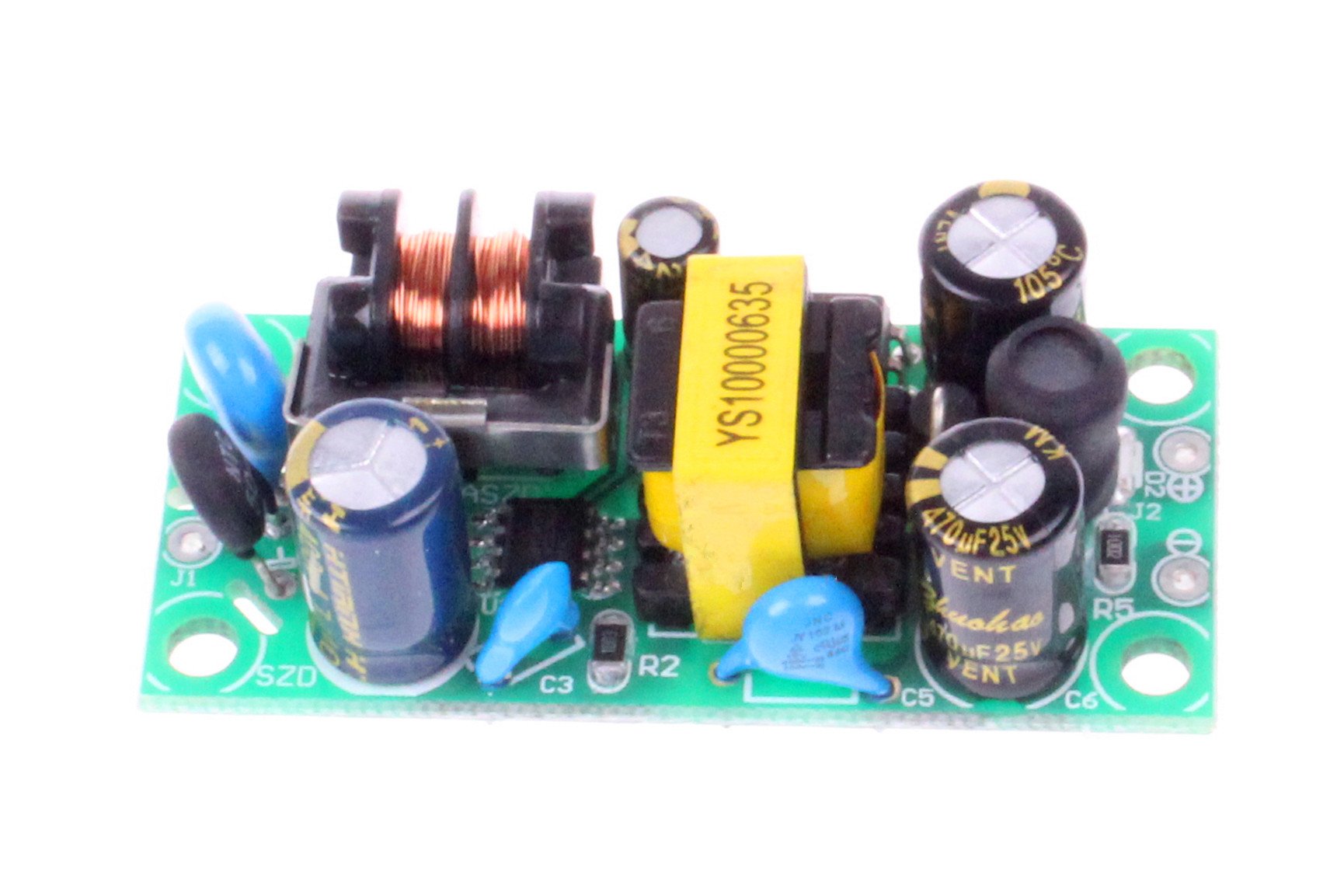 NOYITO AC to DC Precision Buck Power Supply Module AC 120V 100V-264V to 12V 500mA Isolated Step-Down DC Module (12V 500mA) Green