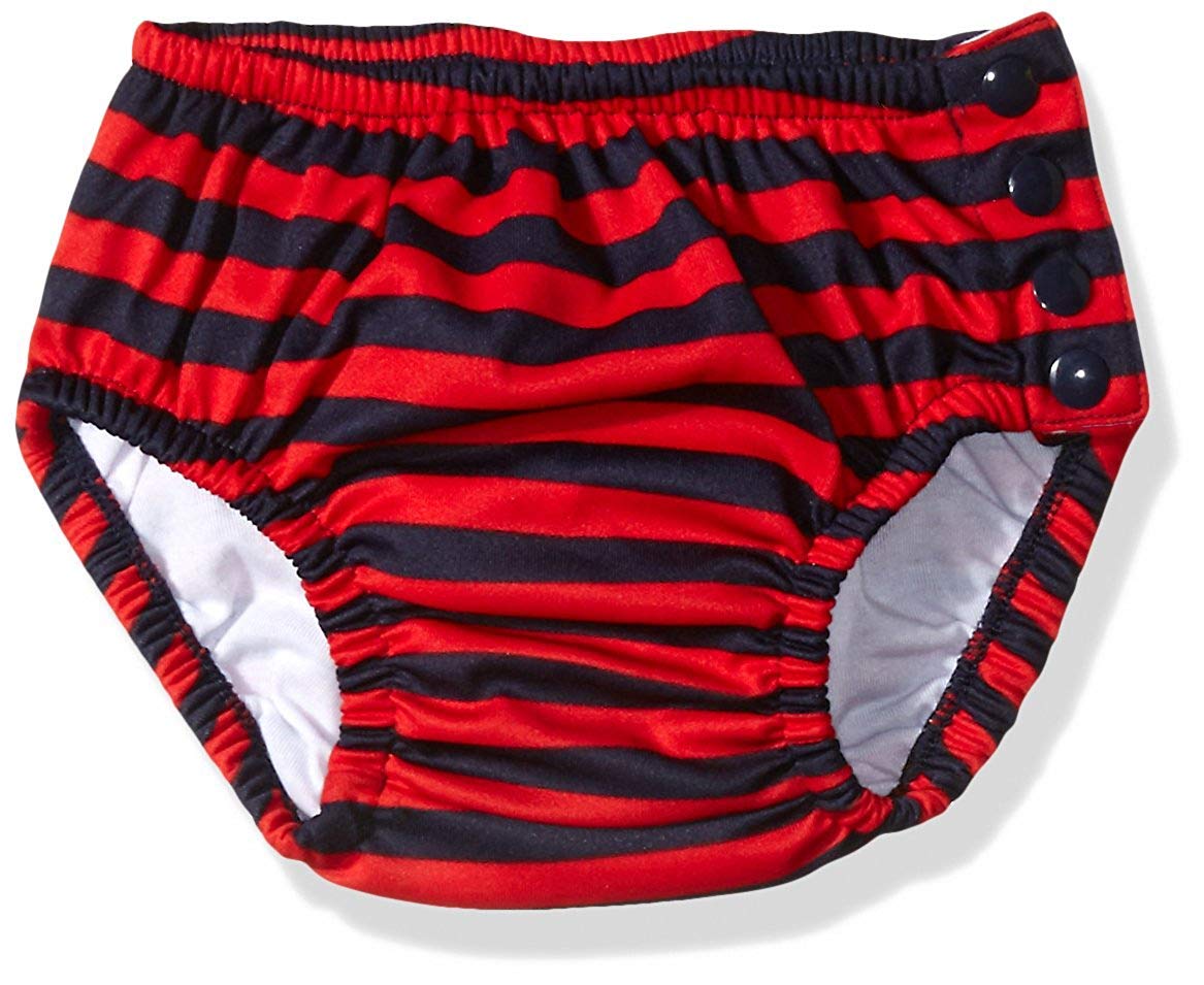 KIKO & MAX Baby Boys' Infant Three-Pack Absorbant Reusable Swim Diaper (Small)