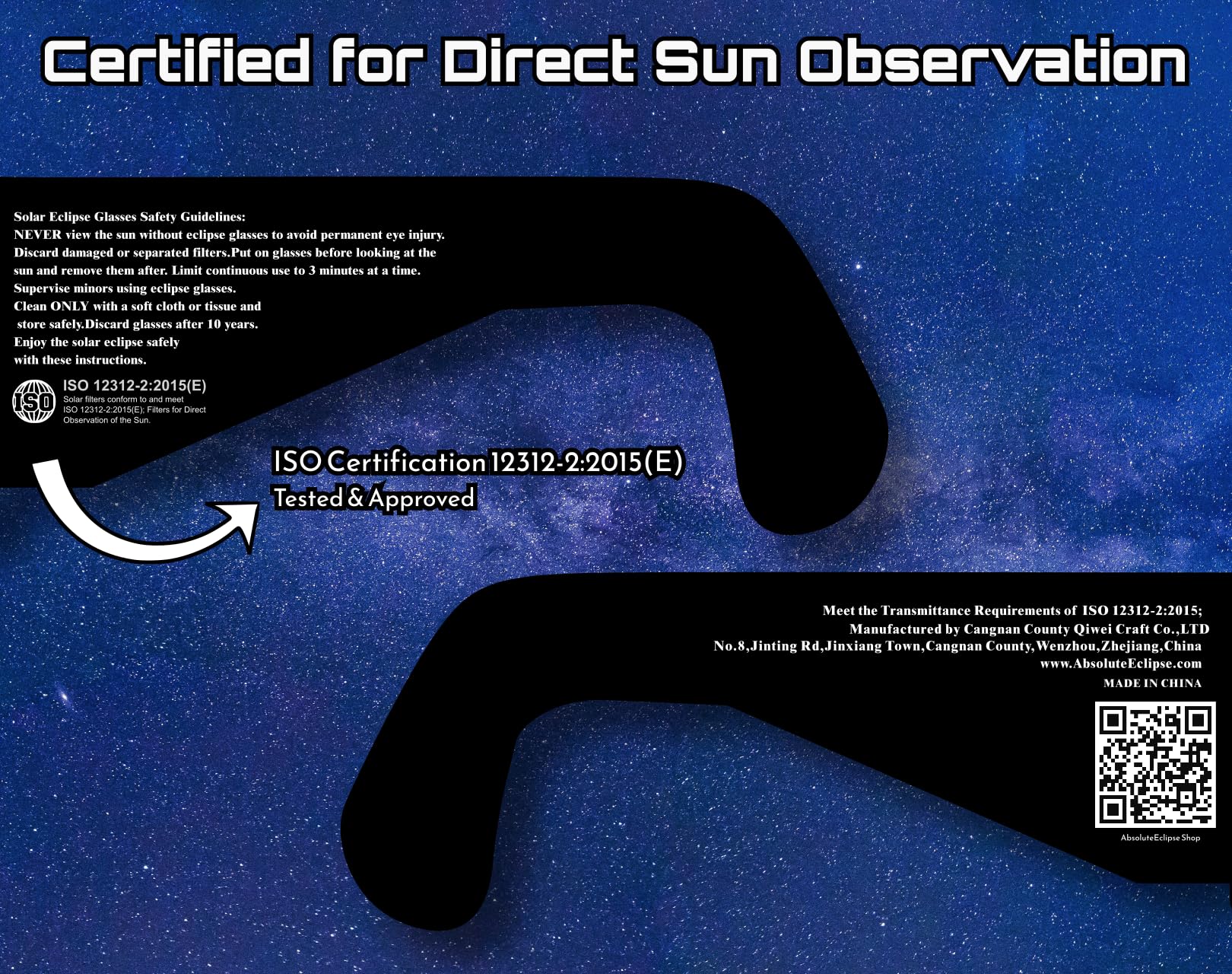 2x Cannabis Premium Solar Eclipse Viewing Glasses - Safe, ISO Certified, Durable Paper Frames