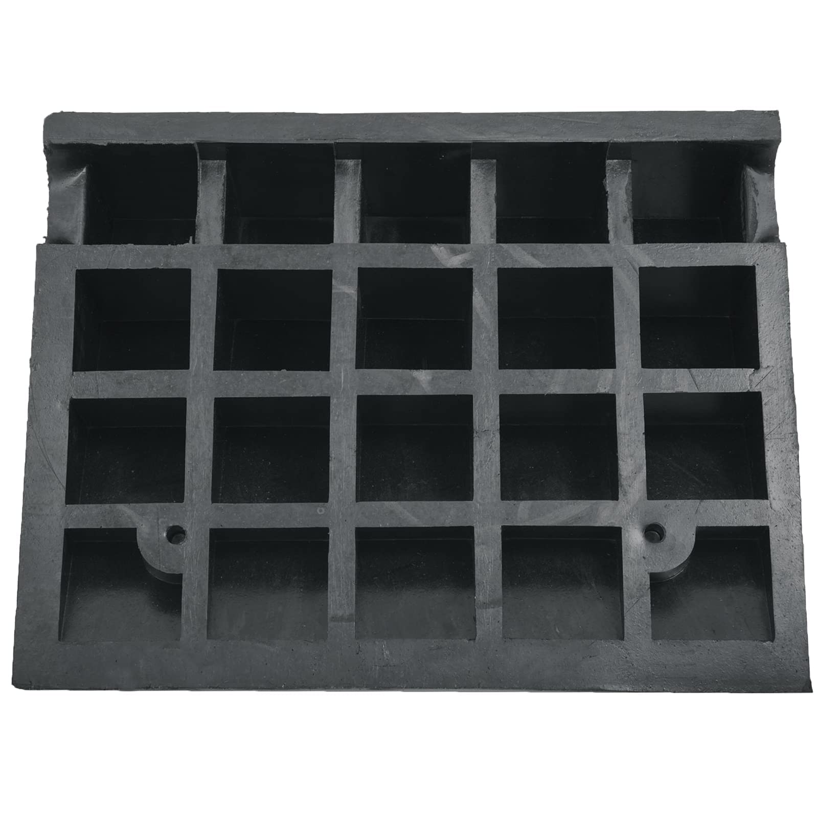 CXRCY Rubber Curb Ramp 6β Rise 2 Pack Industry Heavy Duty Black Threshold Ramps with 4 Expansion Bolts for Sidewalk, Loading Dock, Driveway, Wheelchair, Car, Bike