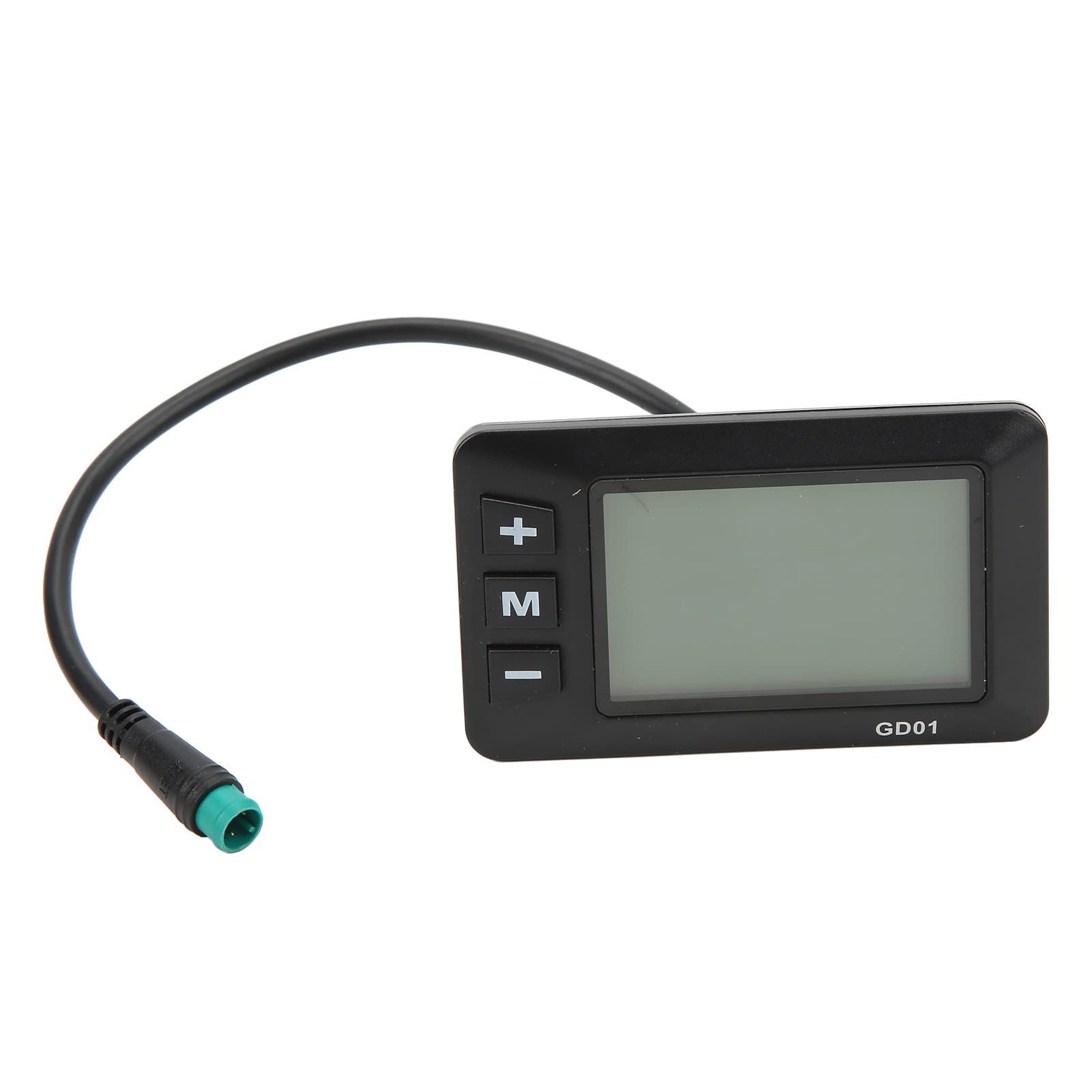 36V 48V LCD GD01 Display, Electric Bicycle Display Meter 5 Pin with Waterproof Plug Suitable for 0.9in/22.2mm E-bike Handlebar