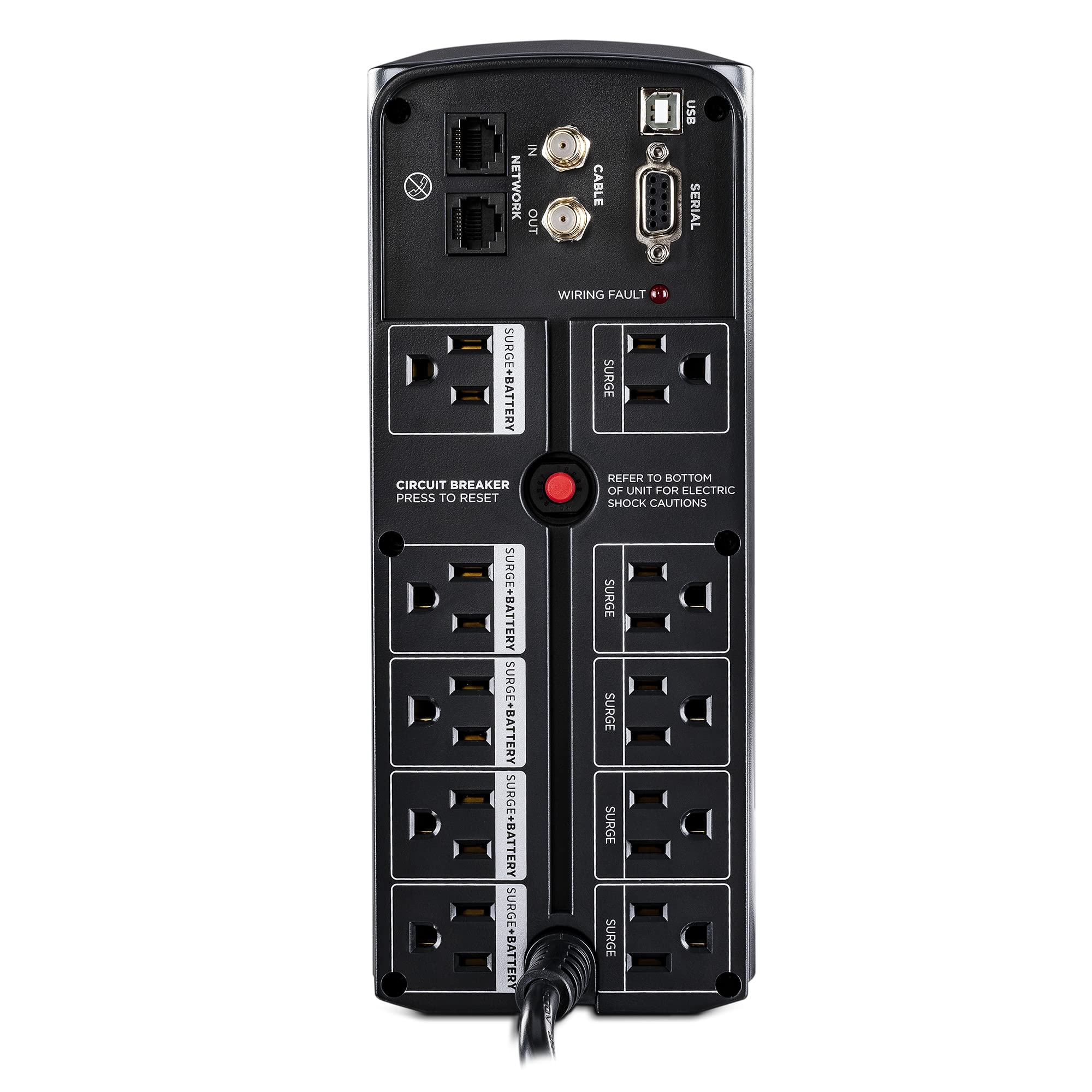 CyberPower CP900AVR AVR UPS System, 900VA/560W, 10 Outlets, Mini-Tower