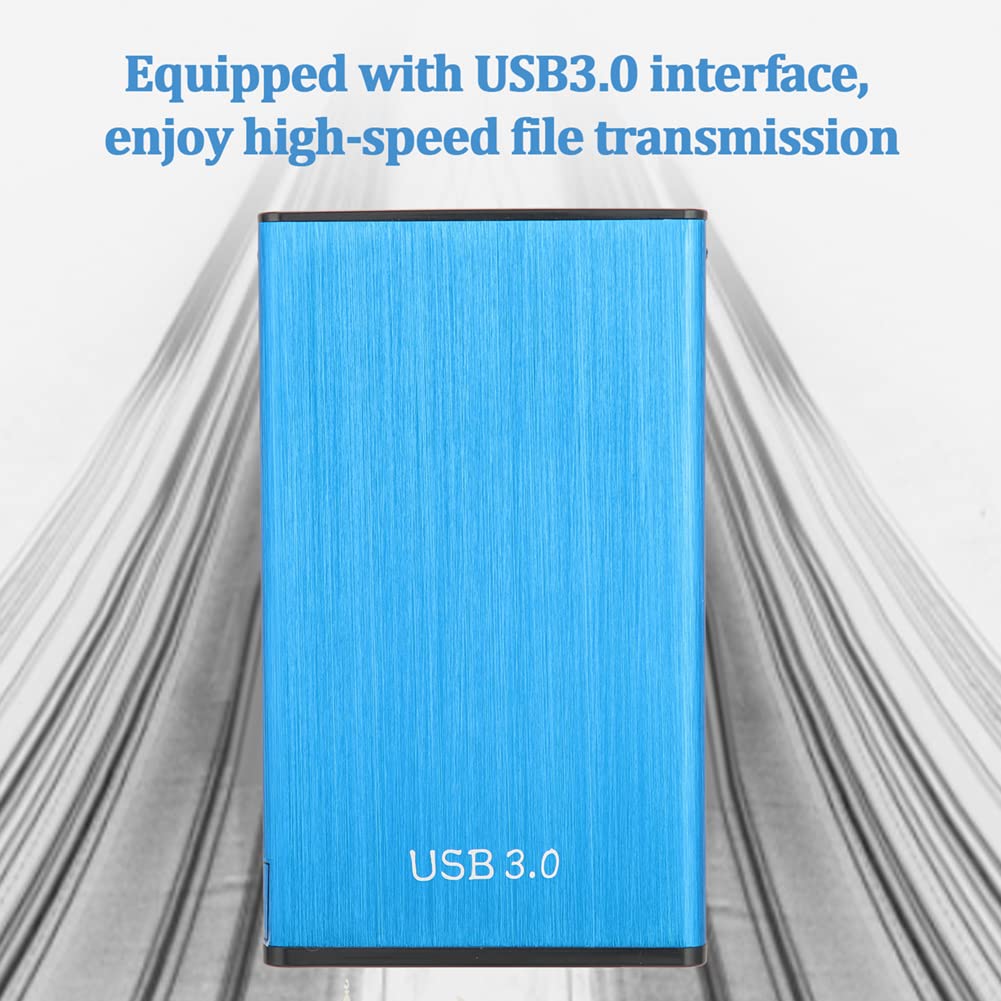 USB3.0 High-Speed Mobile Hard Drive,YD0018 2.5inch 80G-2TB Mechanical Mobile Hard Drive,50-130M/S USB3.0 Ultra Slim Portable External Hard Drive,Compatible for OS X/XP/Win7/ Win8/Win10/Linux(1TB)