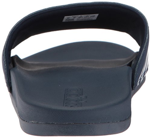 adidas Women's Adilette Comfort Slides Sandal, Collegiate Navy/White/Collegiate Navy, 8