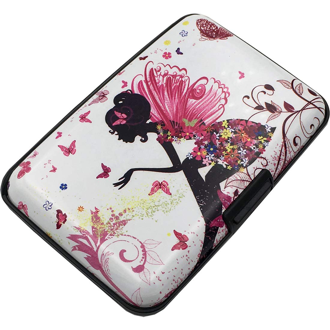 BFL RFID Credit Card Holder for Women or Men, Theft Proof Credit Card Holder, Slim Design Fits in Pocket (girl)