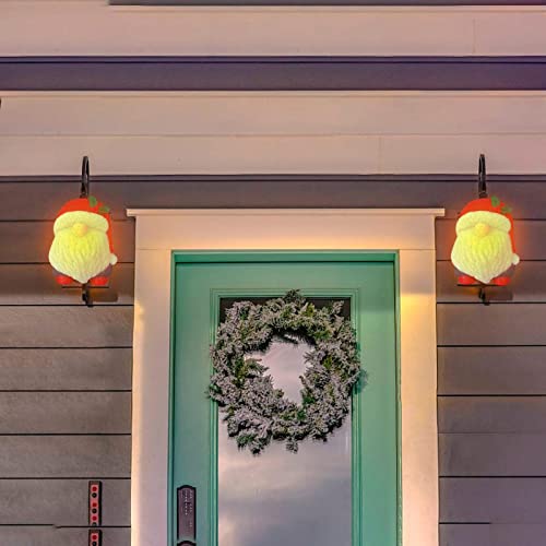 Christmas Gnome Lampshade Corridor Wall Lamp Dustproof Protective Cover for Home Garden Yard Porch Light Protection Shield christmas porch light covers decorations
