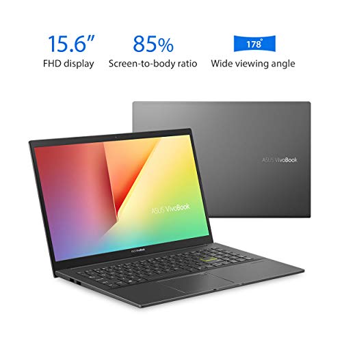 ASUS VivoBook 15 S513 Thin and Light Laptop, 15.6€ FHD Display, AMD Ryzen 5 4500U Processor, 8GB DDR4 RAM, 512GB PCIe SSD, Fingerprint Reader, Windows 10 Home, Indie Black, S513IA-DB51 (Renewed)