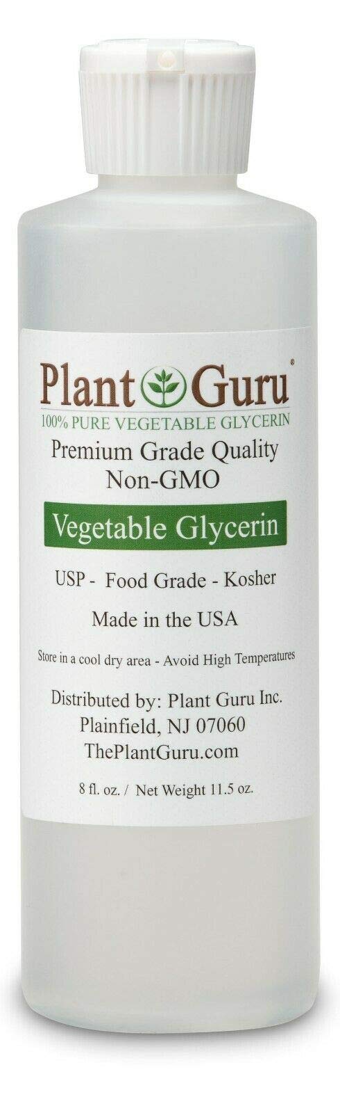 Vegetable Glycerin and Propylene Glycol 8 oz. Each Food Grade USP Kosher 99.9% Pure
