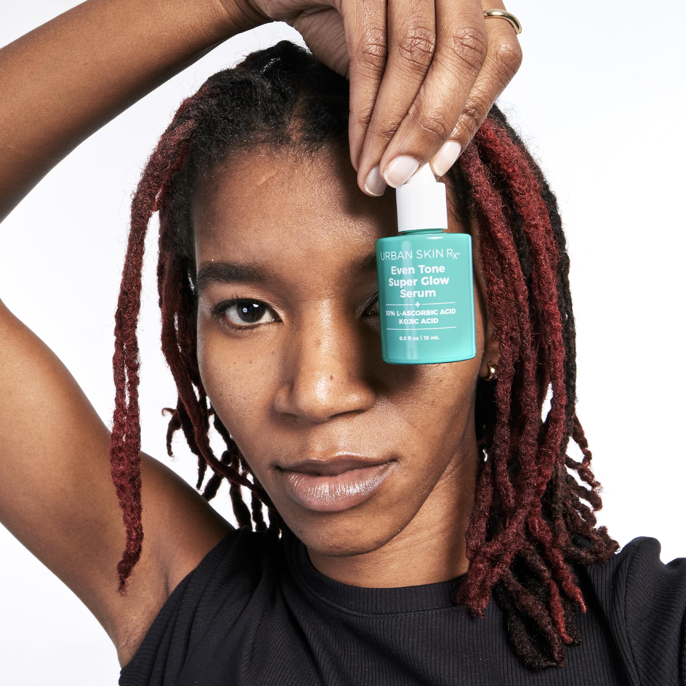 Even Tone Super Glow Serum, USRx®, Anti-Aging Serum Brightens, Firms, and Smoothes to Improve the Appearance of Wrinkles, Sun Damage, and Dark Spots, with 10% Vitamin C and Key Ingredients, 0.5 Fl Oz