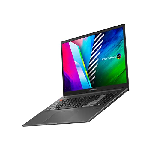 ASUS VivoBook Pro 16X OLED Slim Laptop, 16" WQUXGA 16:10 Display, AMD Ryzen 7 5800H CPU, NVIDIA GeForce RTX 3050 Ti, 16GB RAM, 1TB SSD, Windows 11 Home, 0°Black, M7600QE-DB74