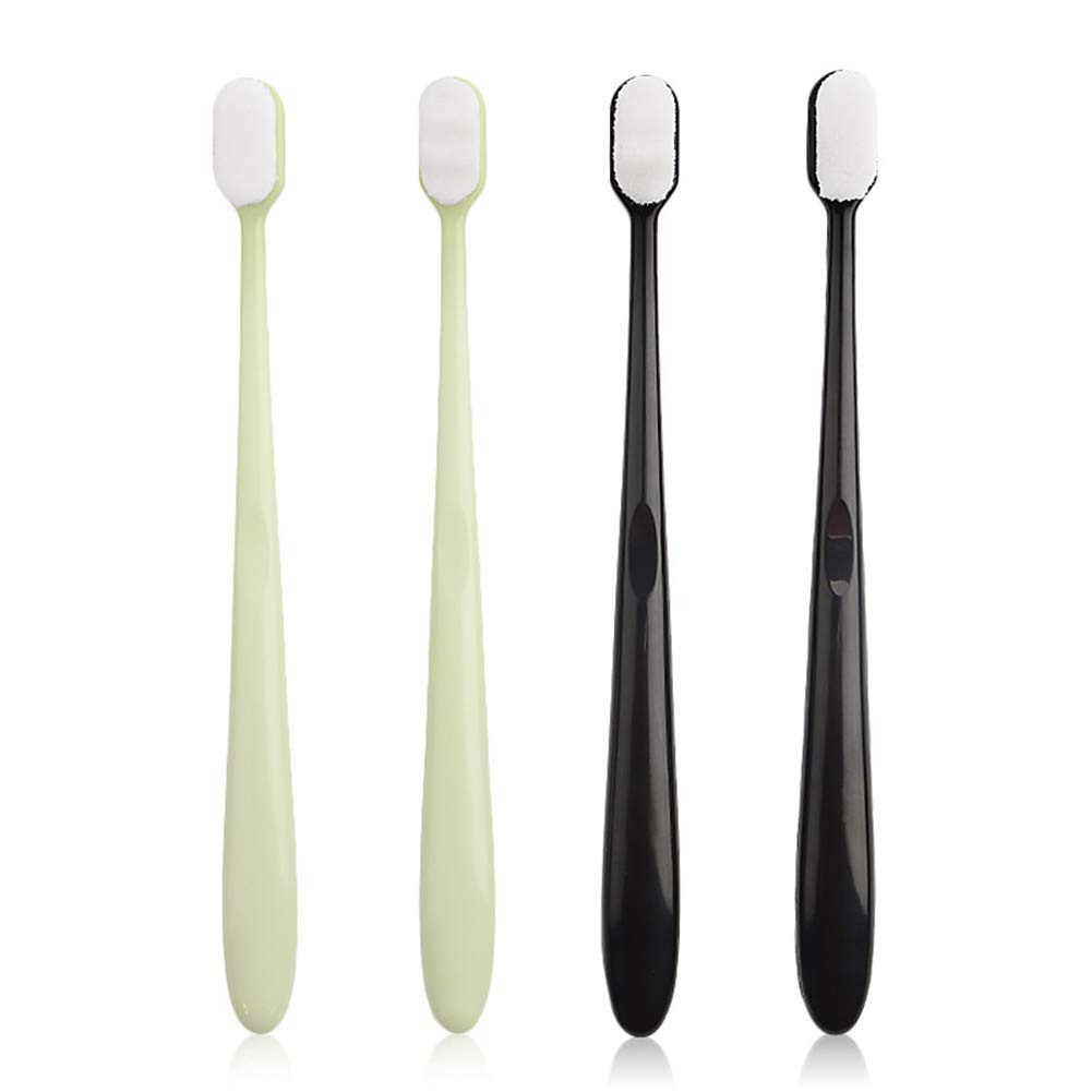 KAHIOE 4PCS/Pack 10000 Hairs Toothbrush Dental Oral Care Teeth Brush for Tooth Sensitivity Children Deciduous Tooth Pregnant Woman Postpartum