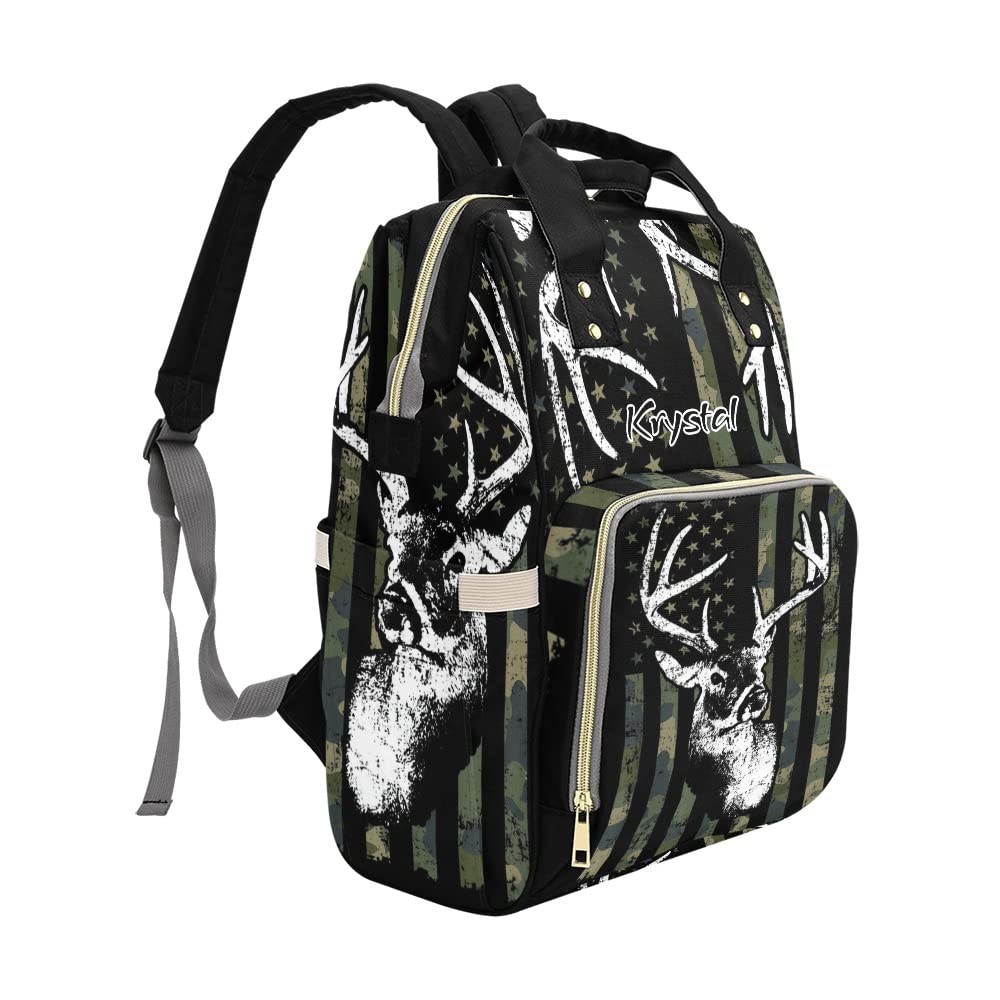 Diaper Bags with Name Waterproof Mummy Backpack Nappy Nursing Baby Bags Gifts Tote Bag for Women