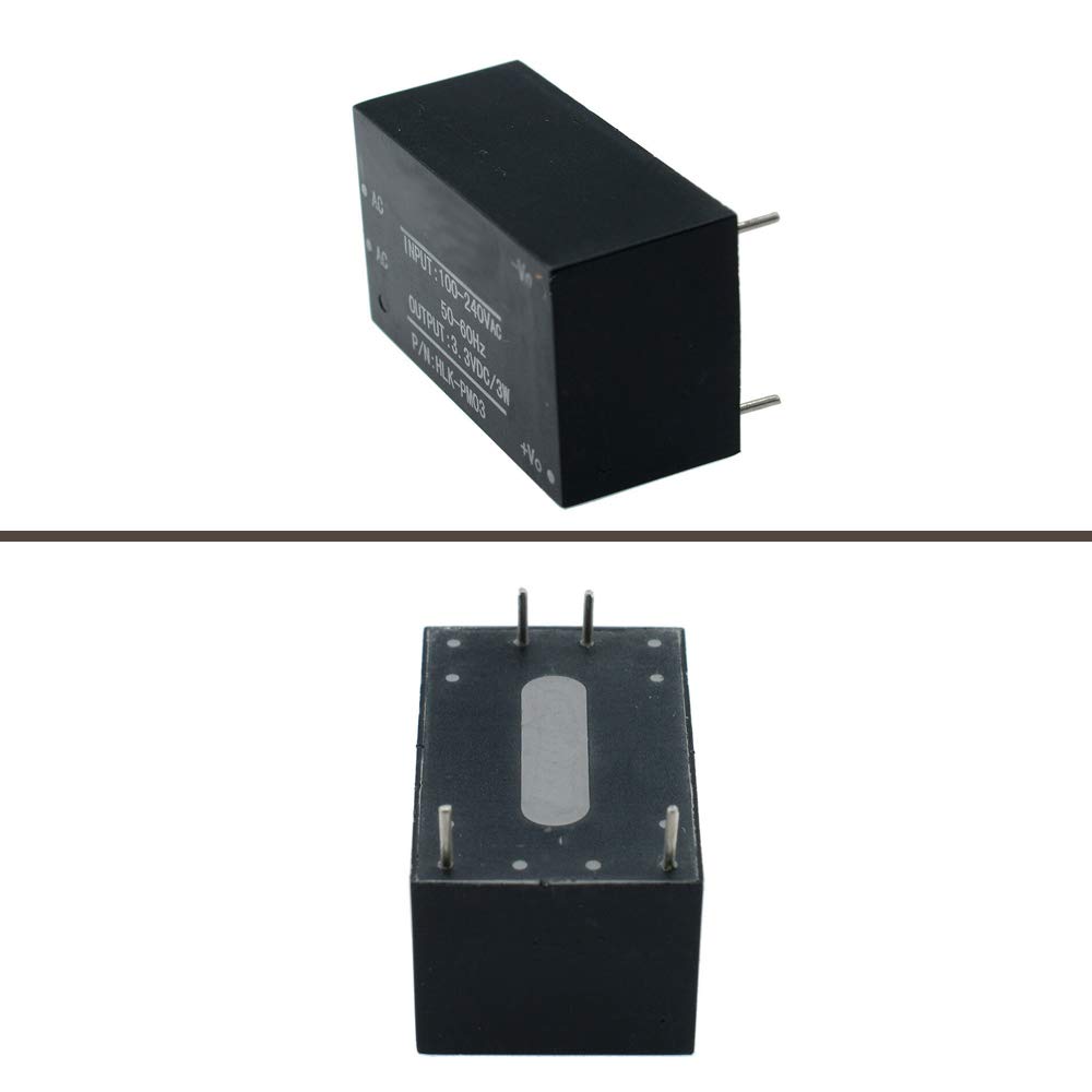 KOOBOOK 2Pcs HLK-PM03 Intelligent Household Switch AC-DC 220V to 3.3V Step Down Buck Isolated Power Supply Module