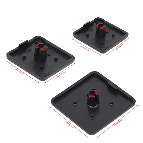 50Pcs Aluminum Profile End Cap Cover Kit Black Plastic Fasteners for 2020/3030/4040 EU Standard(2020)