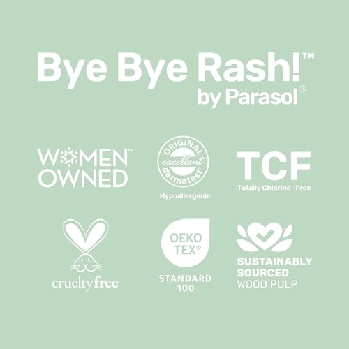 PARASOL Clear+Dry Disposable Diapers, RashShield Protection, Leakproof Design, Hypoallergenic, Size 3 (16-28 lbs), 128 Count