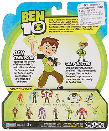 Ben 10 Ben & Grey Matter Action Figure, 48 months to 1200 months