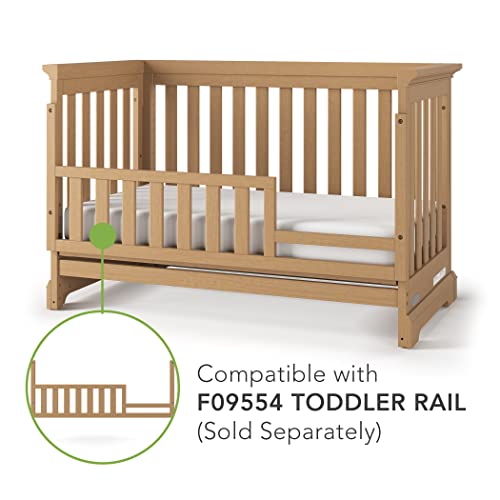 Child Craft Jordyn Euro 4-in-1 Convertible Crib, Biscotti