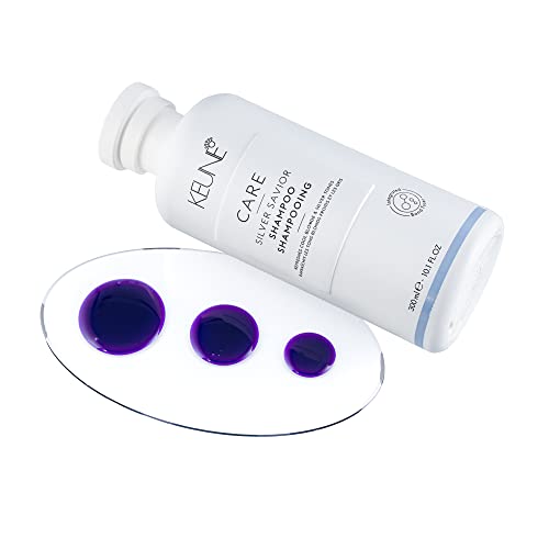 Keune Care Silver Savior Shampoo, Toning & Brightening Cleanser for Blonde & Grey Hair, 10.1 Fl Oz