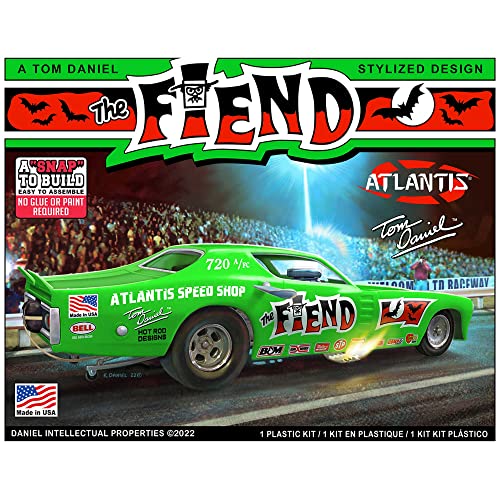 Atlantis The Fiend Tom Daniel 1/32 Scale Snap Together Funny Car AMCM8278