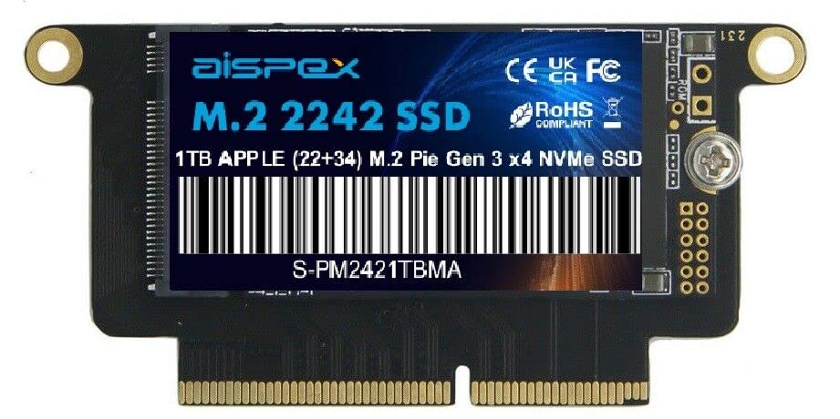 AISPEX 1TB SSD for 2016 2017 Apple MacBook Pro no touchbar A1708 EMC 2978 3164