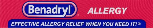 Benadryl Ultratabs Antihistamine Allergy Relief with Diphenhydramine HCl, 24 Count