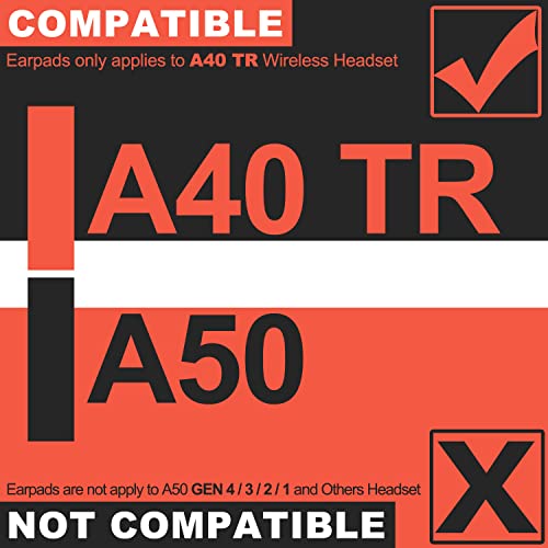 A40 TR Ear Cushions - Earpads Compatible with Astro Gaming A40 TR Wireless Headset - a40 tr Replacement parts/a40 Accessories/Headband/Microphone Foam