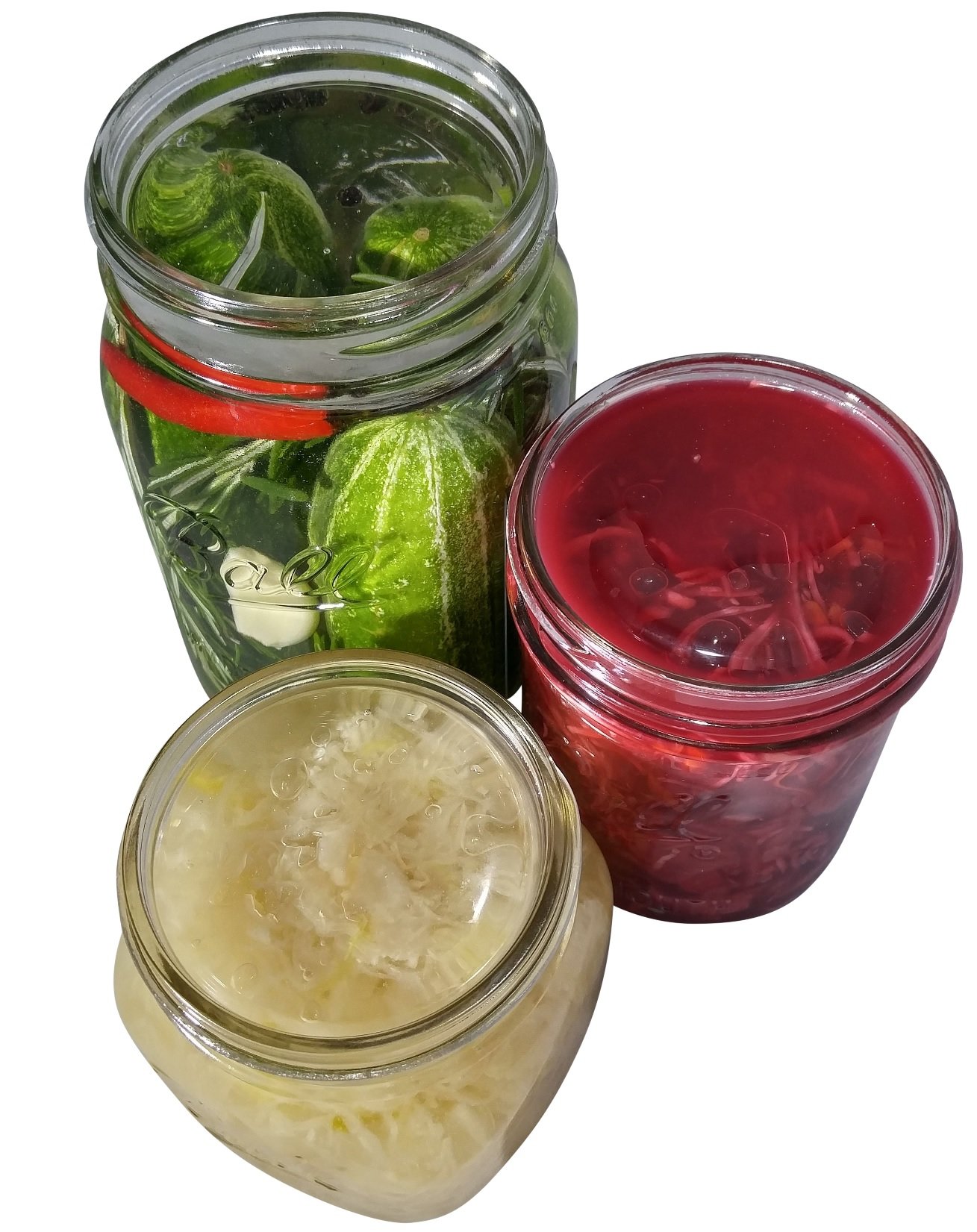 6 Pack - Large glass fermentation weights for wide mouth Mason jars. Preservation and Pickling. Dishwasher safe. Gift box included. Premium Presents brand