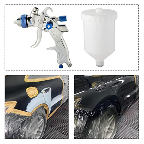 ATPEAM HVLP Gravity Feed Air Spray Gun with 3 Nozzles 1.4/1.7/2mm Nozzle Size 600cc | Spray Paint Gun Professional Kits for Car Primer, Surface Painting, Topcoat