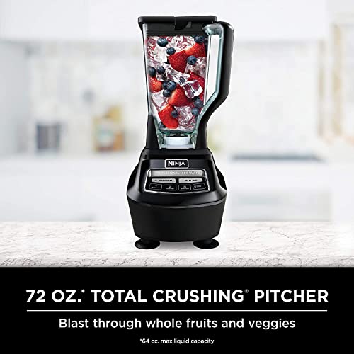 BL770 Mega Kitchen System, 1500W, w/ 72-oz Pitcher, 64-oz. Processor Bowl, (4) Four 16-oz. to-Go Cups