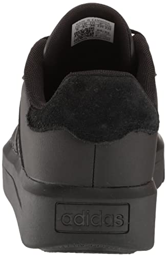 adidas Women's Court Platform Skate Shoe, Black/Black/White, 8.5