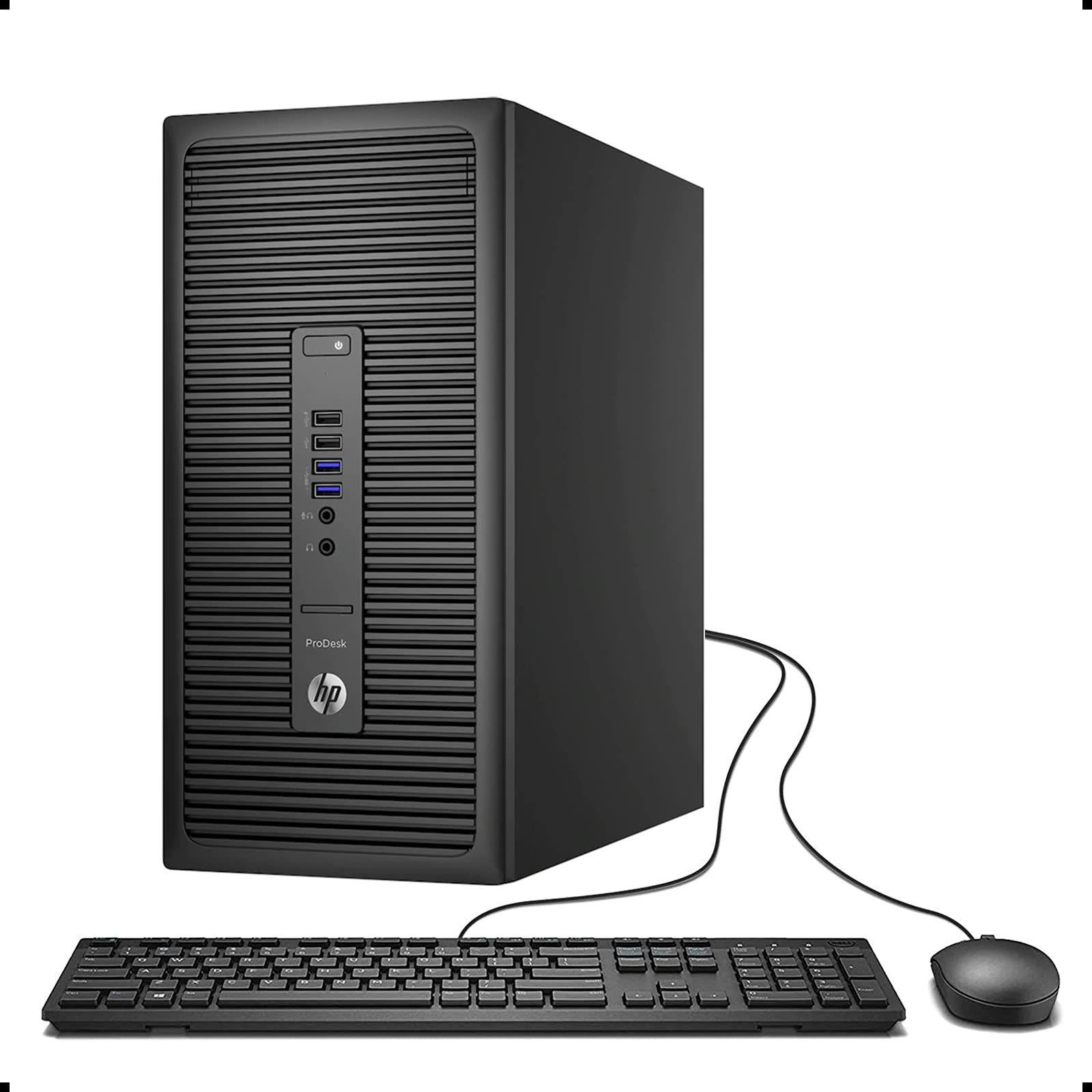 HP ProDesk 600 G2 Tower Desktop PC, Intel Quad Core i5 6500 up to 3.6GHz, 16G DDR4, 240G SSD + 1T HDD, WiFi, BT 4.0, DVD, Windows 10 Pro 64-Multi-Language Support English/Spanish/French (Renewed)