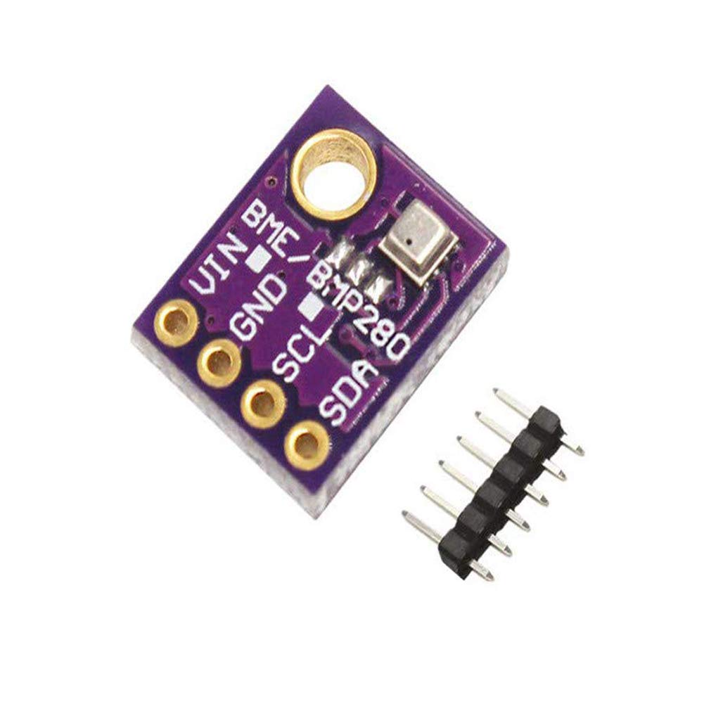 AOICRIE BME280 Compatible with BMP280 Digital 5V Temperature Humidity Sensor Atmospheric Barometric Pressure Board IIC I2C Breakout for Arduino