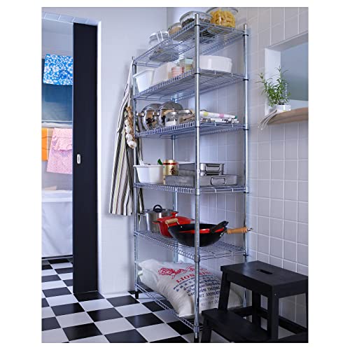 IKEA Omar 1 Section Shelving Unit 698.290.83 Size 36 1/4x14 1/8x71 1/4 "